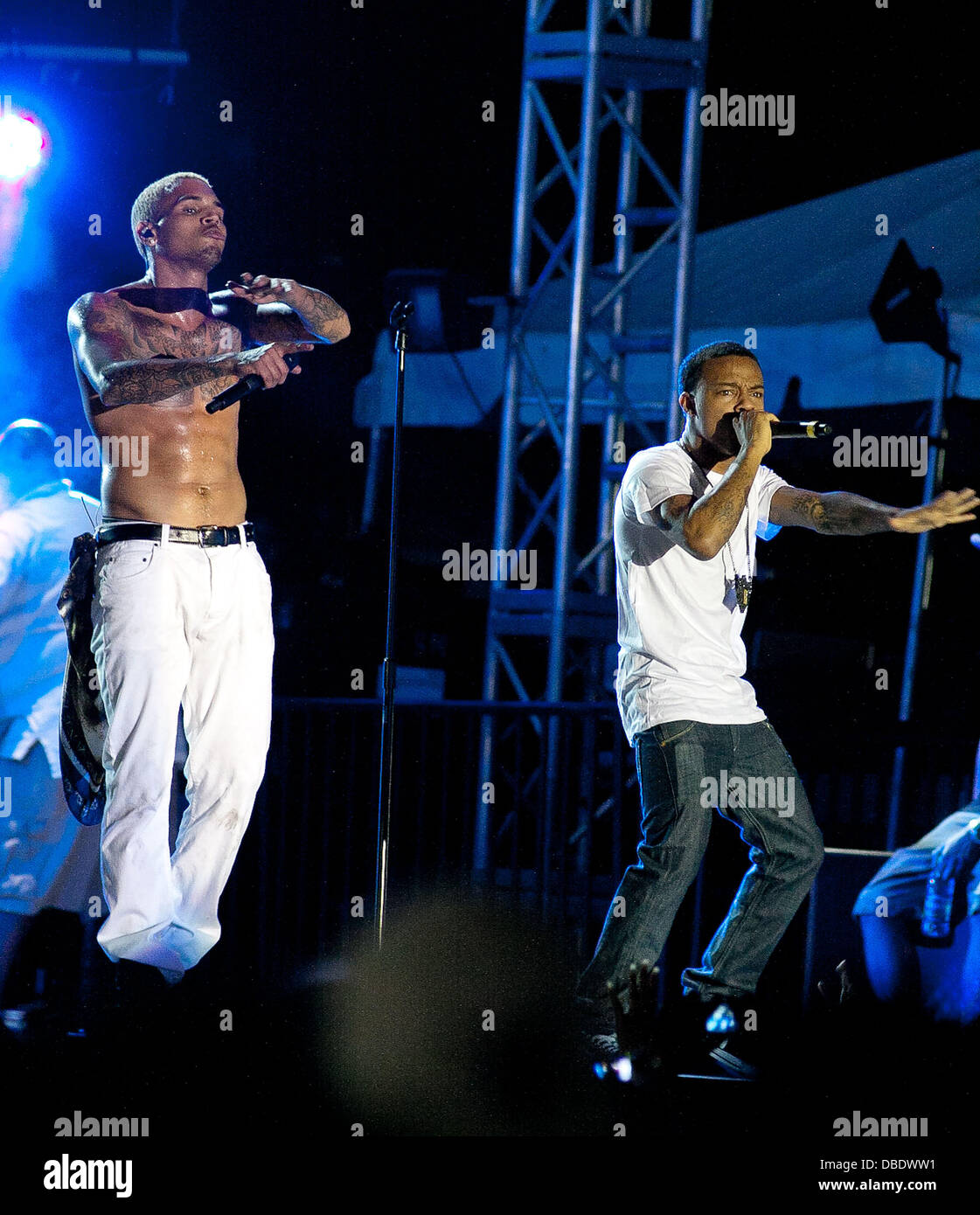 Chris Brown, Bow Wow perform during SpringFest/Best of the Best Miami ...