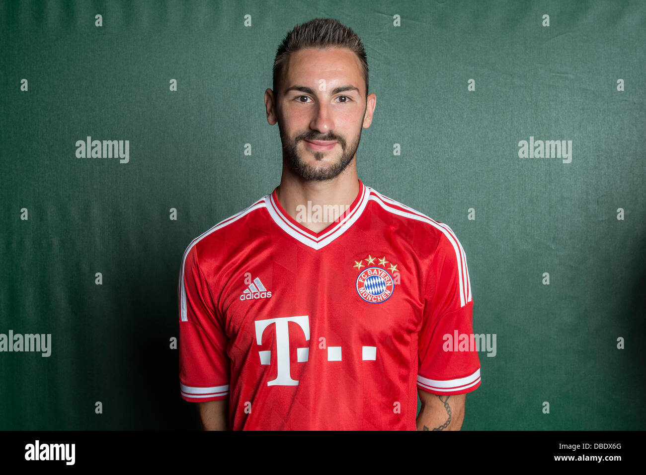 Player Diego Contento of German Bundesliga club FC Bayern Munich during ...