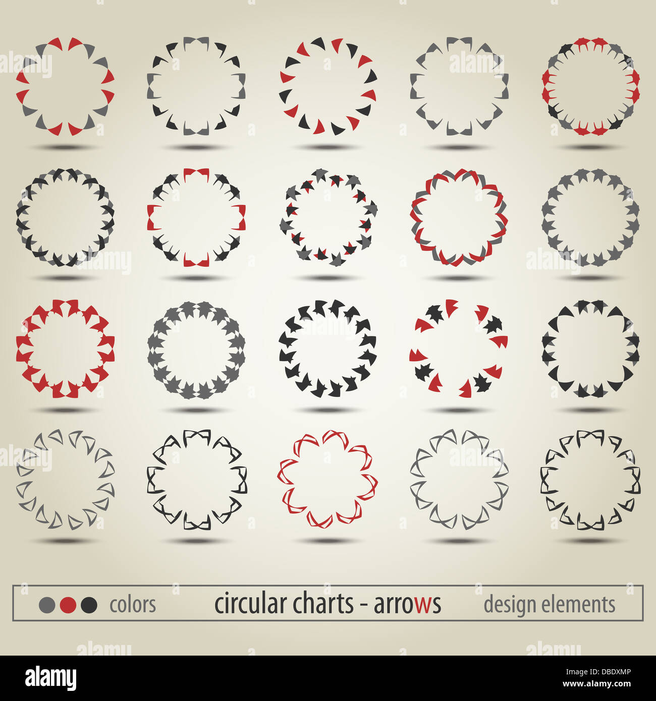 Set circular progress charts hi-res stock photography and images - Alamy