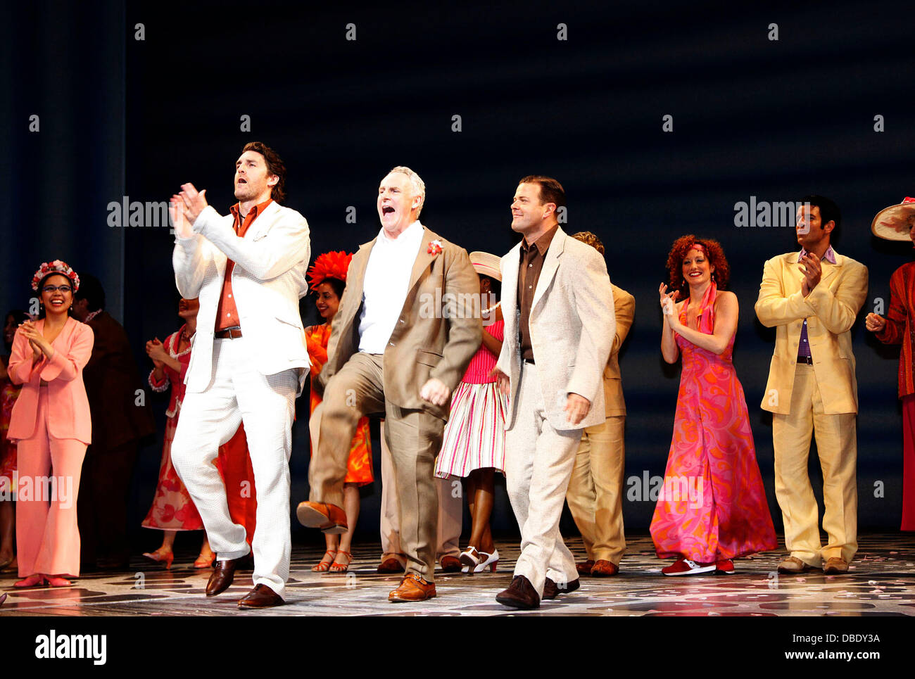 Patrick Boll, John Dossett and Clarke Thorell The 4000th performance of ...