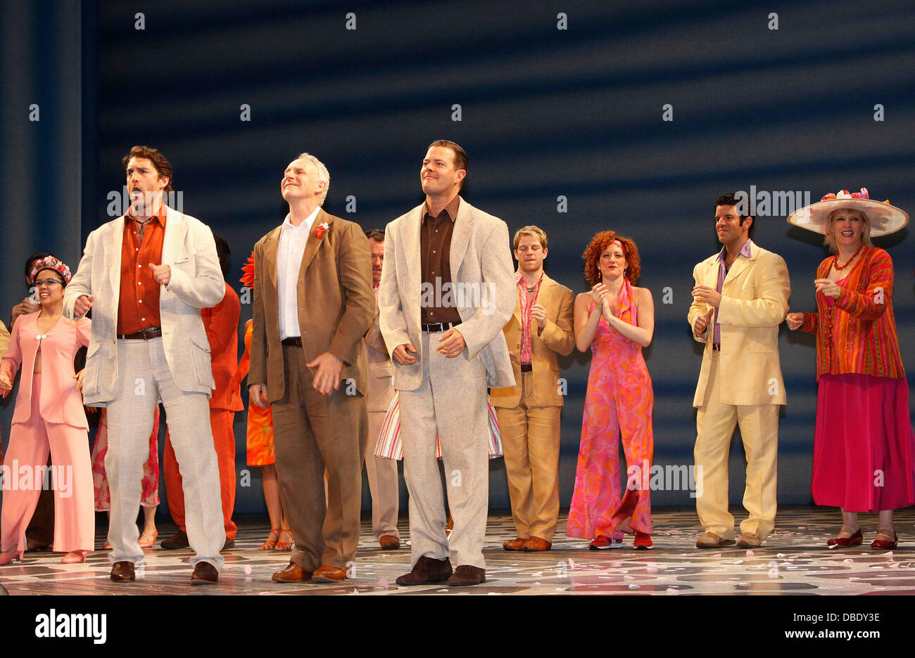 Patrick Boll, John Dossett and Clarke Thorell The 4000th performance of ...