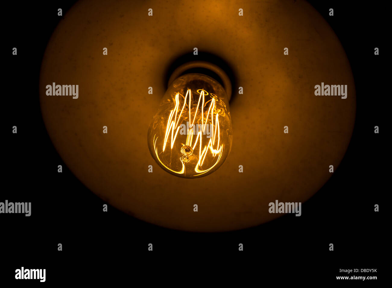 A photograph of a very old light globe. These cannot be bought anymore ...