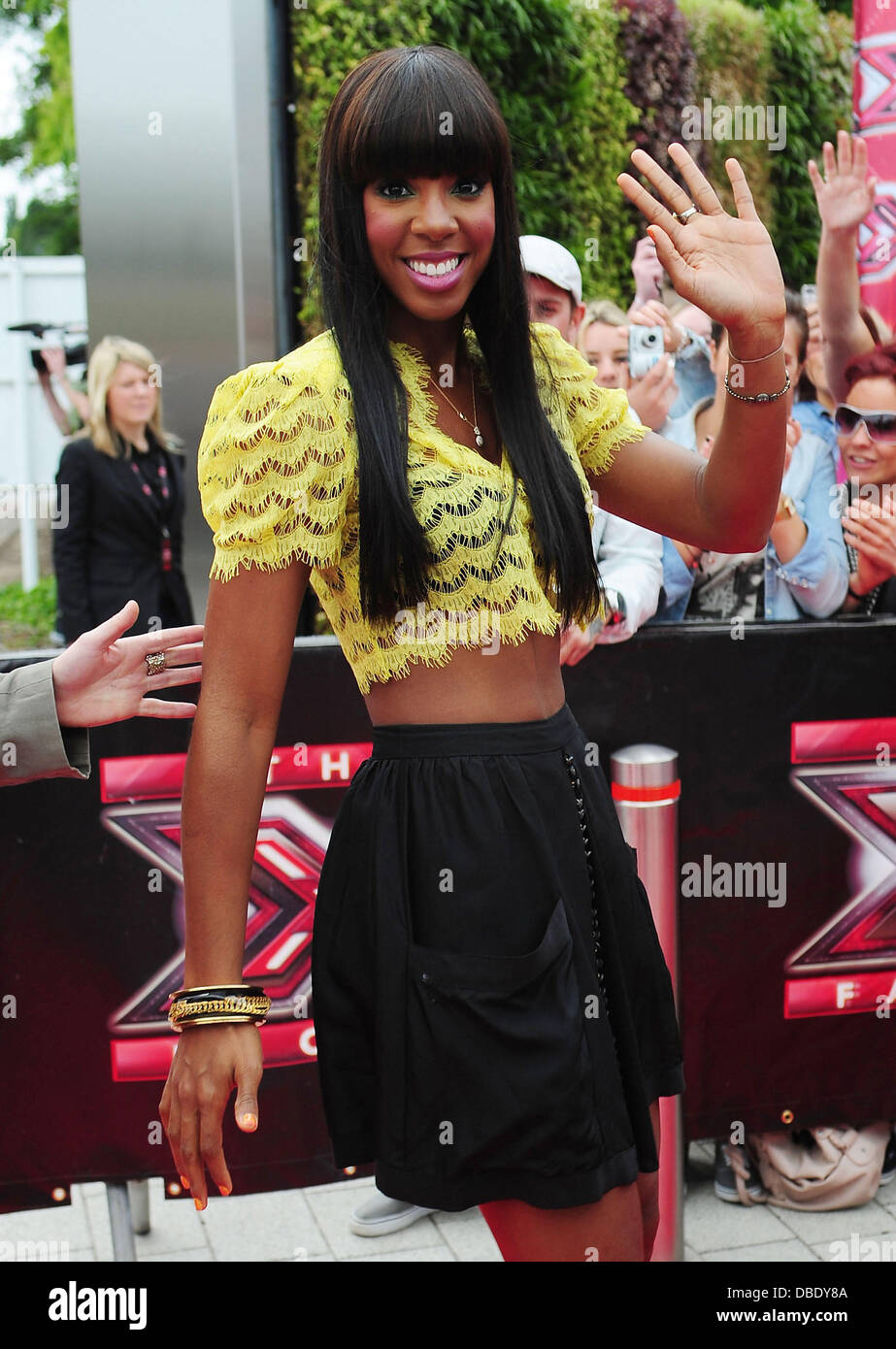 Kelly Rowland judges arrive at the LG Arena Birmingham for the first ...