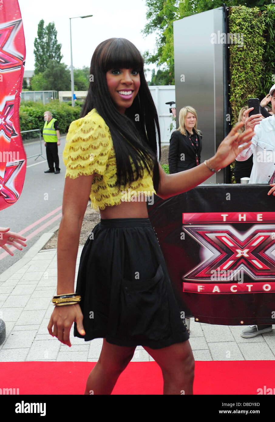 Kelly Rowland judges arrive at the LG Arena Birmingham for the first ...