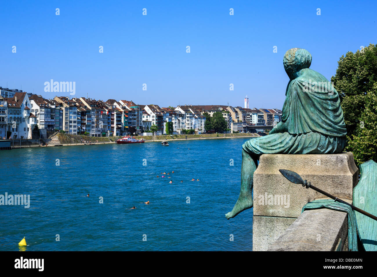 Helvetia basel statue hi-res stock photography and images - Alamy
