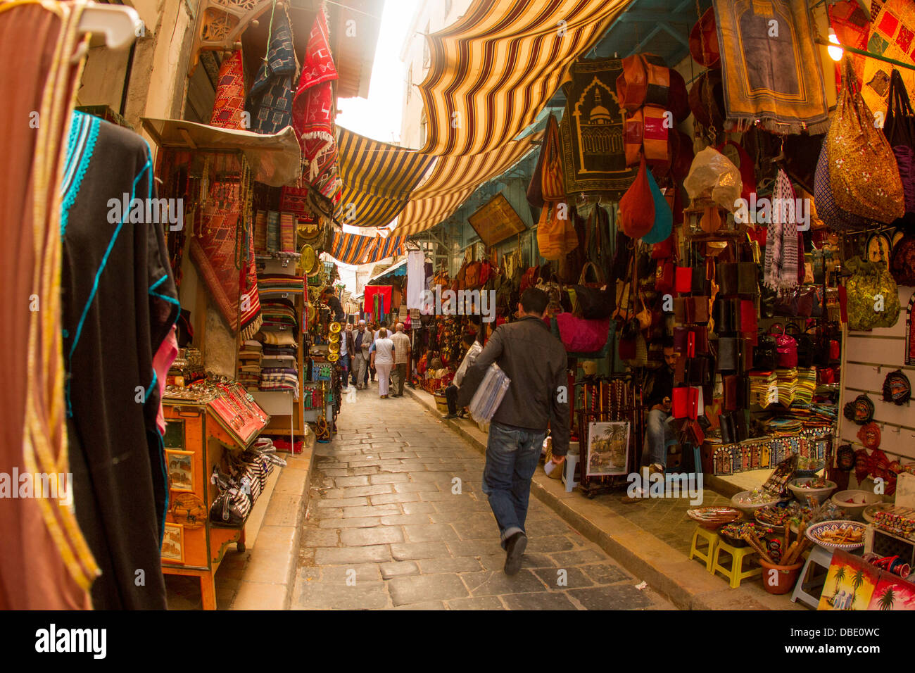 Souk in Tunis, Tunisia Stock Photo - Alamy