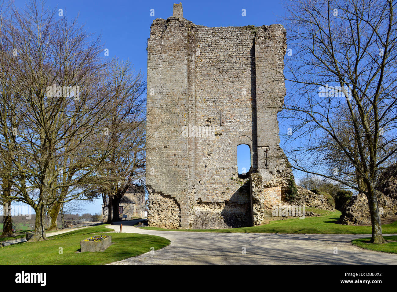 Domfront orne ruins castle hi-res stock photography and images - Alamy