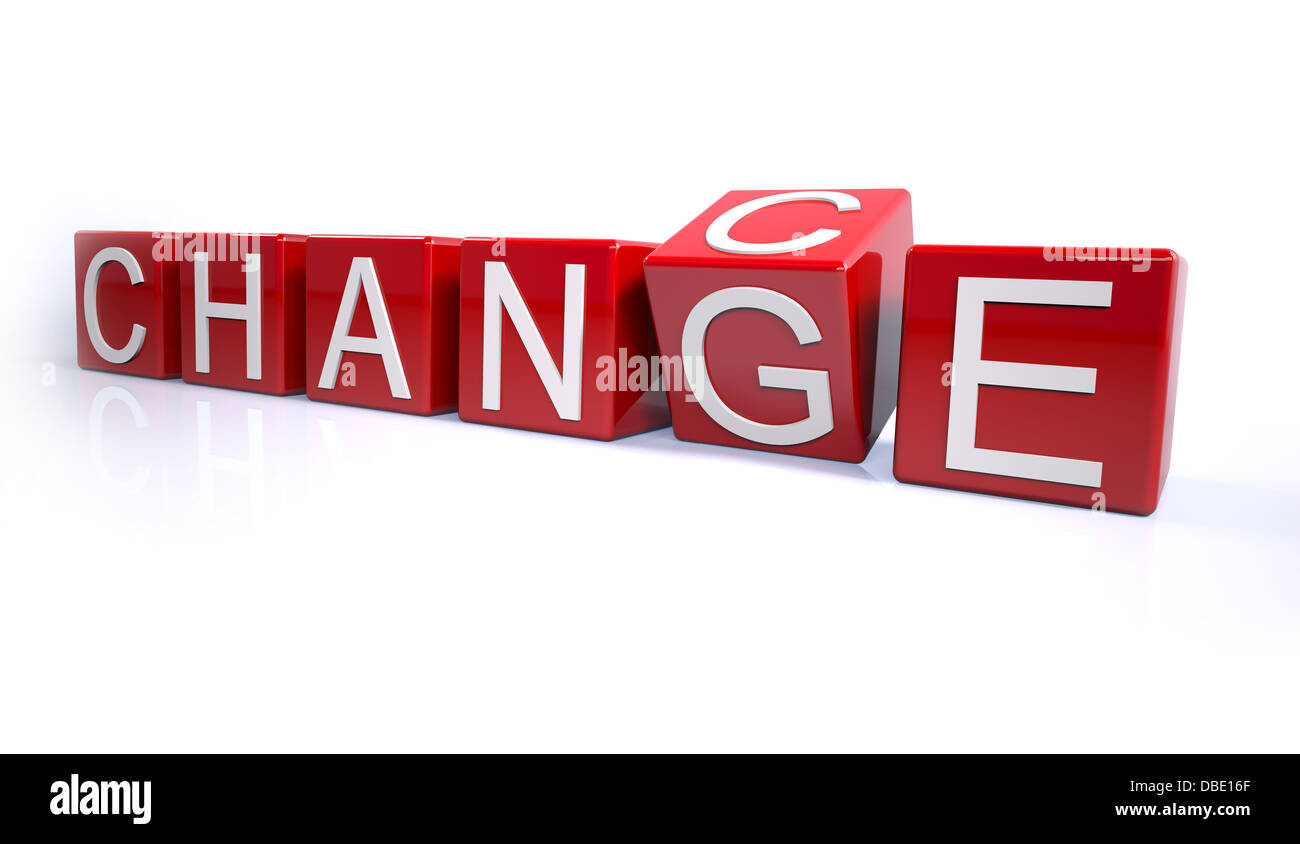 Concept for changing chance to change Stock Photo - Alamy