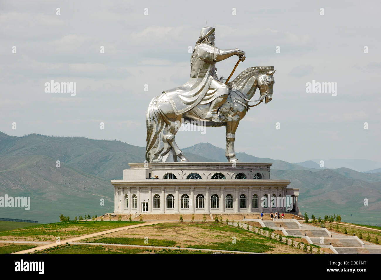 Chinggis Khan statute, Mongolia Stock Photo - Alamy