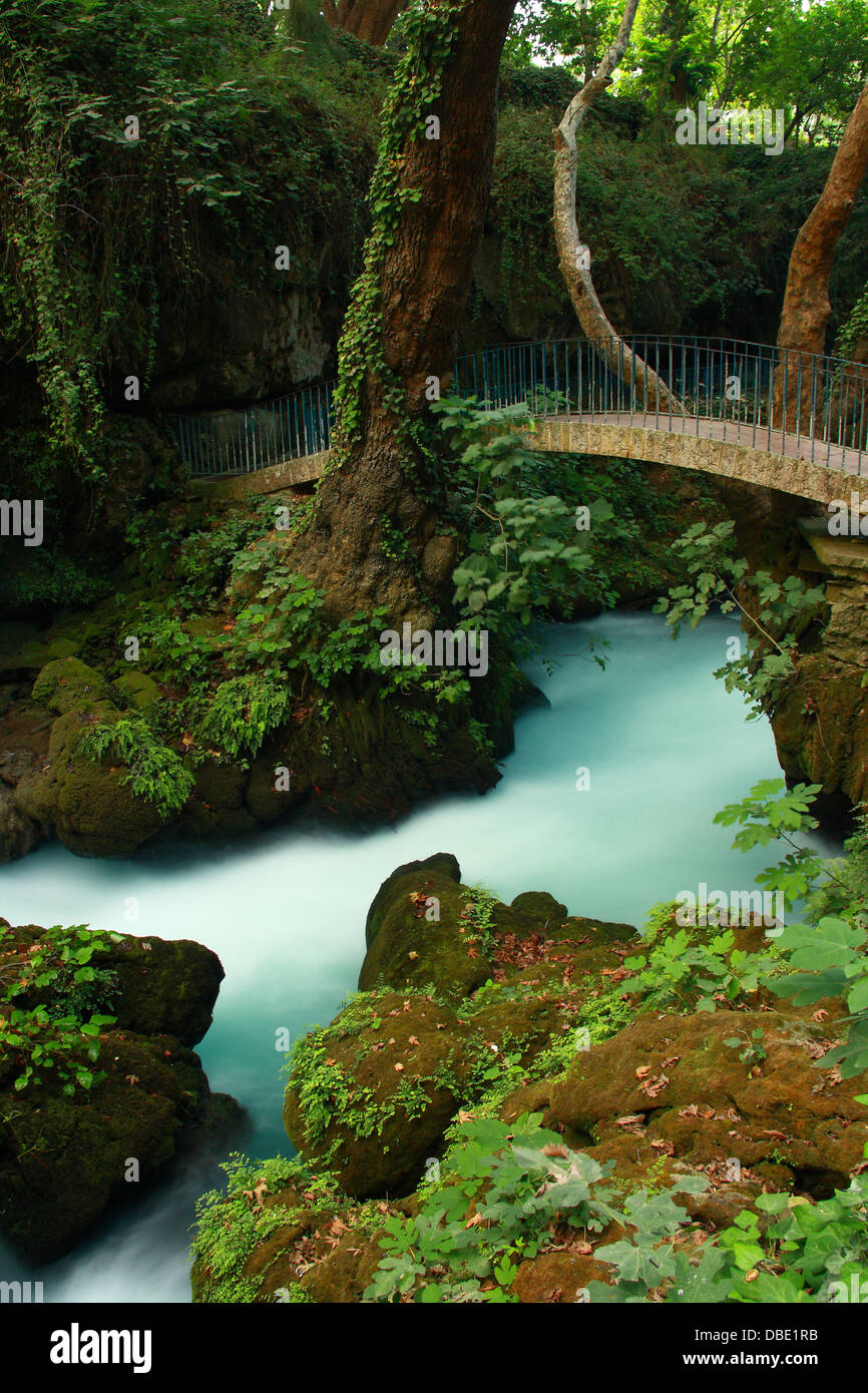 Bridge on waterfall hi-res stock photography and images - Alamy