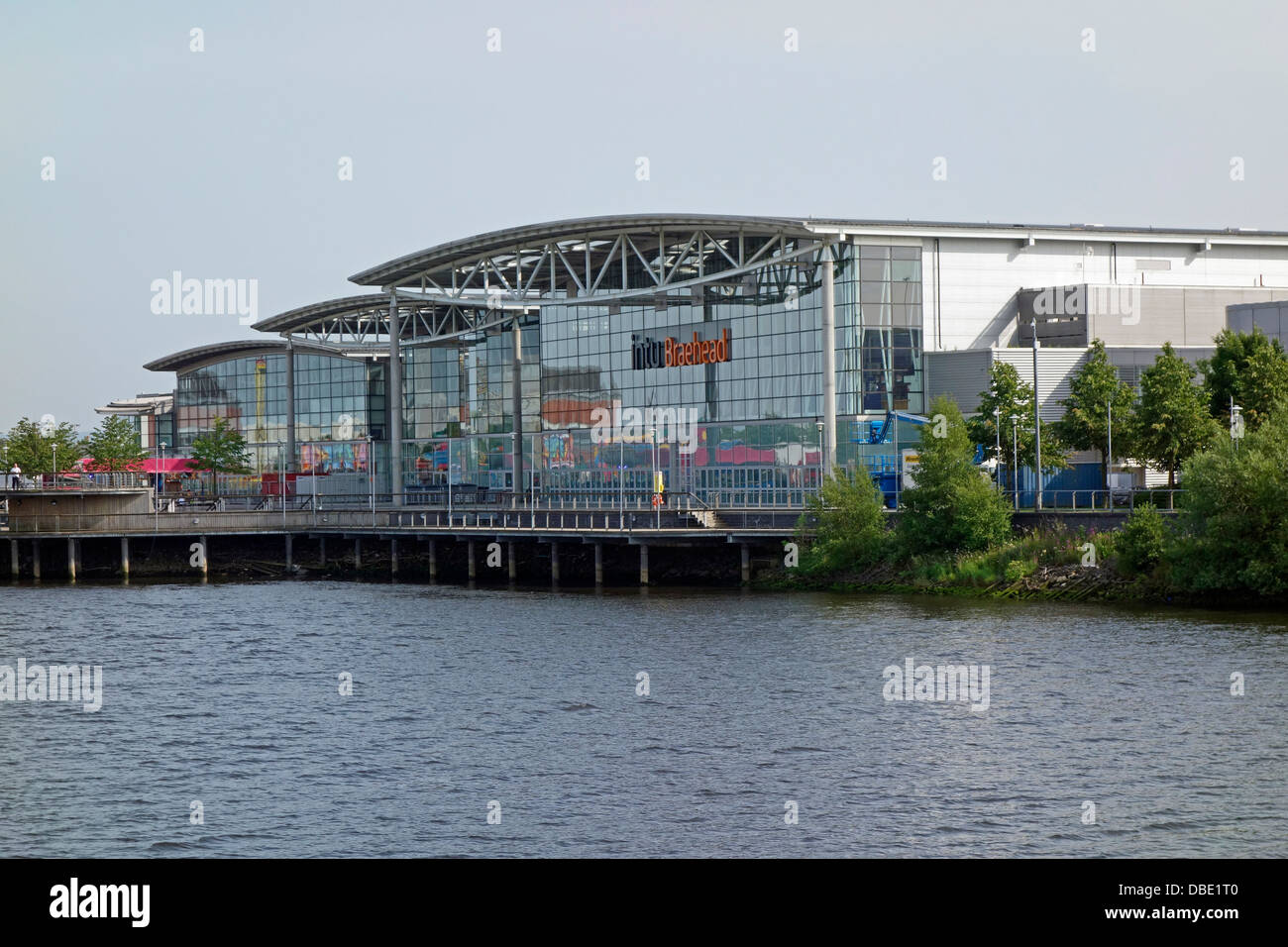 INTU Braehead shopping centre frontage facing River Clyde in ...