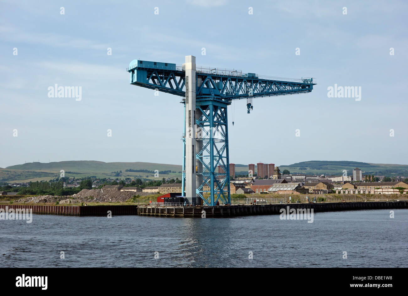 The Titan Crane in Clydebank Scotland on the site of the old John Brown ...
