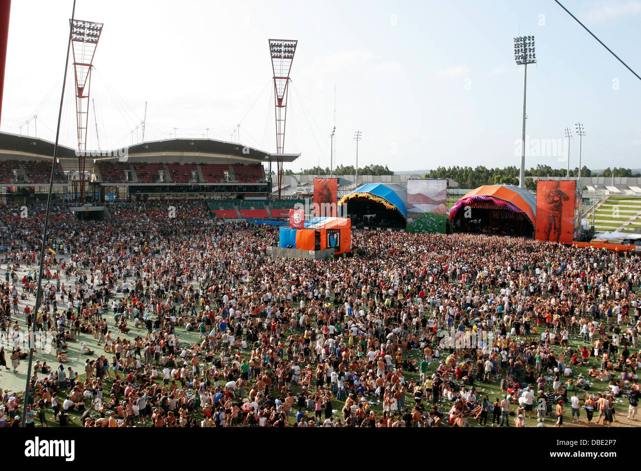 Crowds At The Big Day Out Music Festival 2006 Sydney Australia Stock