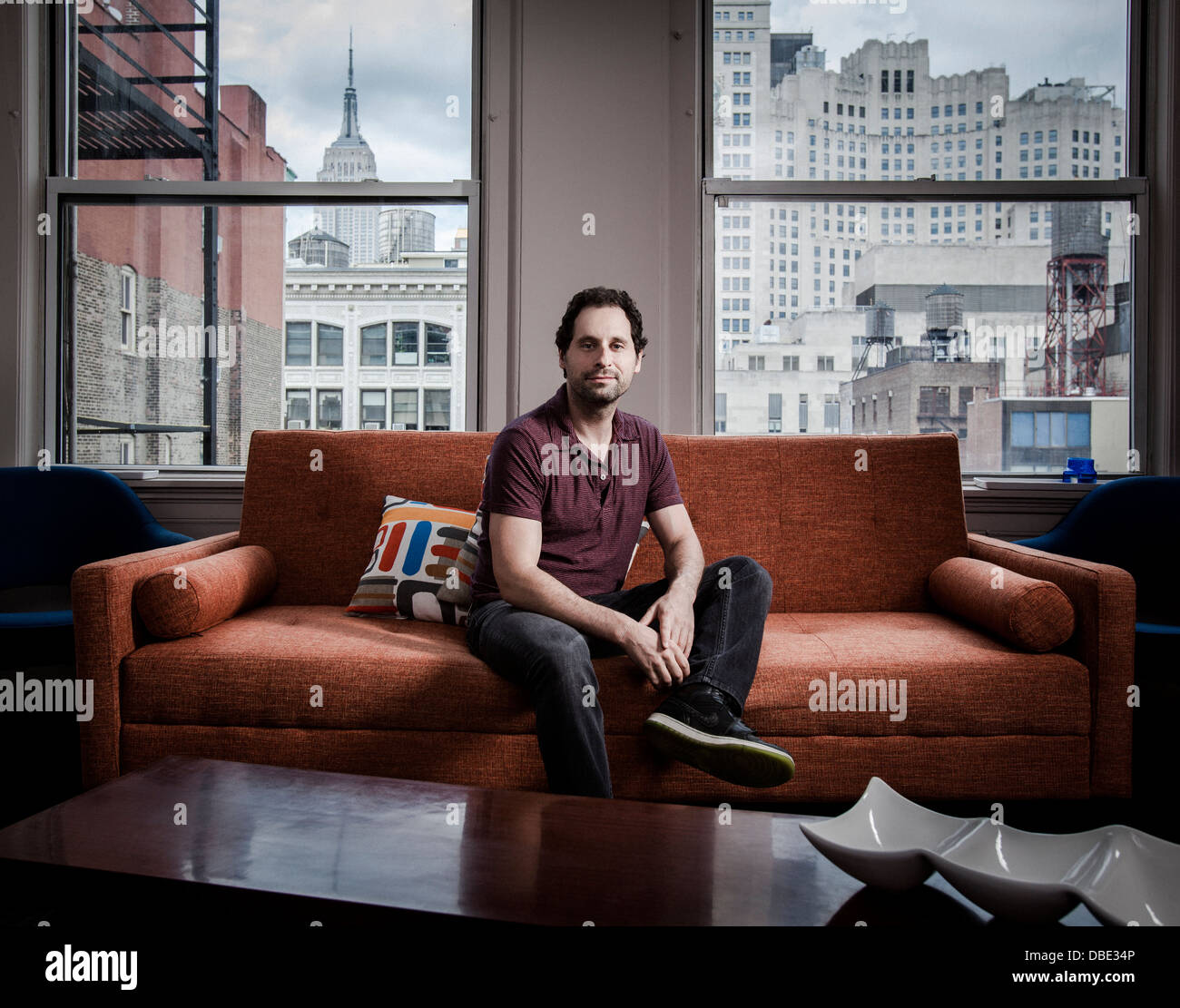 Co-founder of Superfly Presents company in his office in the Flatiron ...