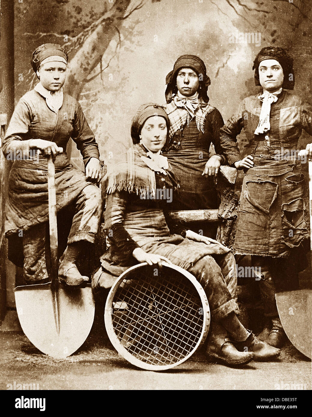 Women Miners Victorian period Stock Photo - Alamy