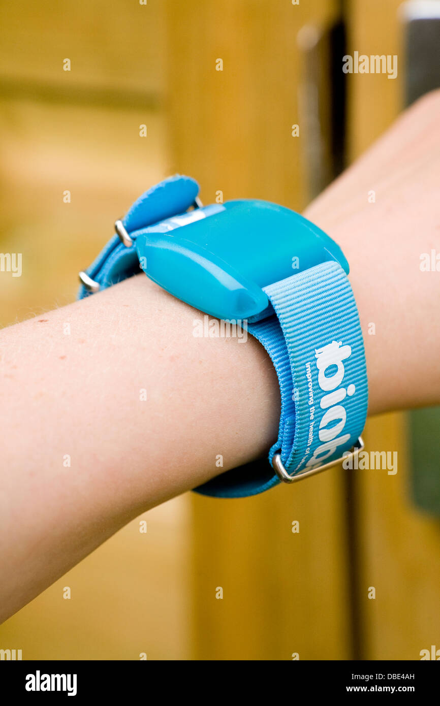 An Activity Monitor being worn on the wrist of person carrying out an ...