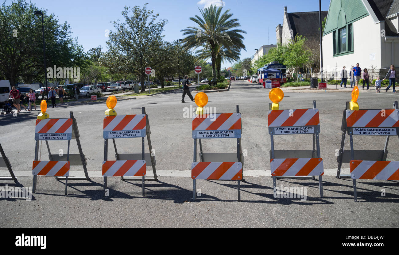 Street barricade hi-res stock photography and images - Alamy