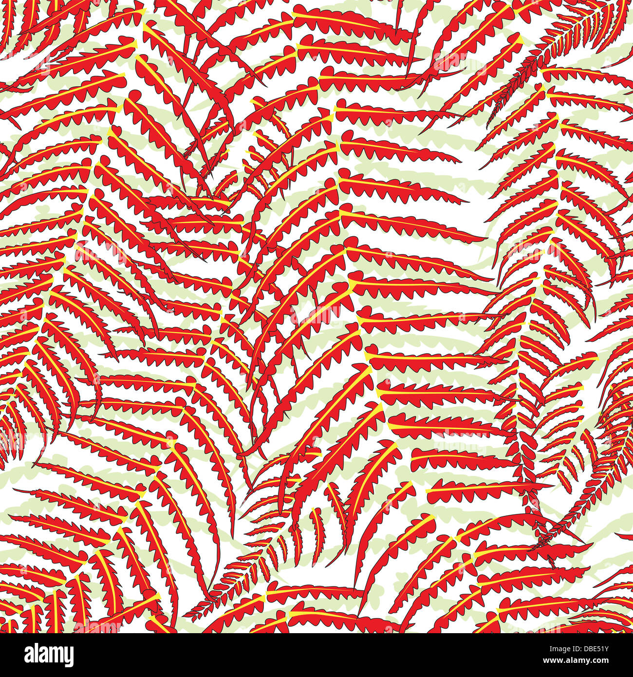 Fern Seamless Pattern Stock Photo - Alamy