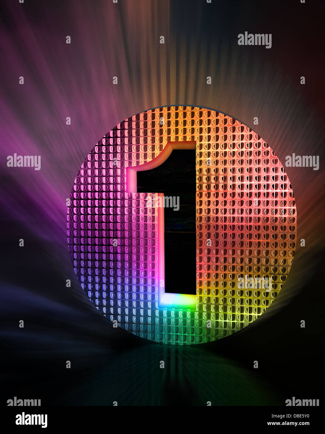 NUMBER ONE 1 FIRST PRIME TOP BEST PRISM RATE NEW CONCEPT Stock Photo ...