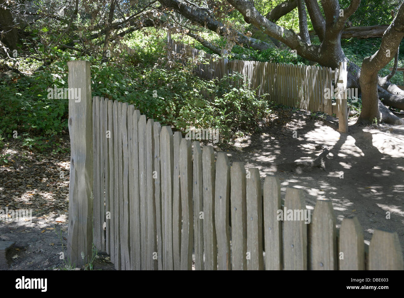 Fence on the San Andreas Fault that was split apart by the 1906 ...