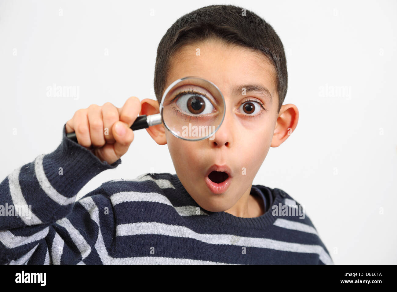 Little child looking with surprise Stock Photo - Alamy