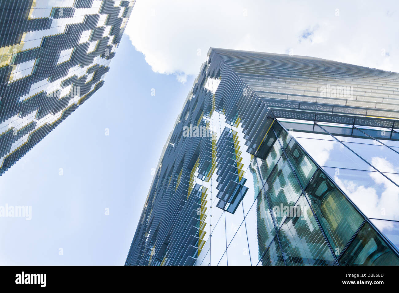 View of building exterior of contemporary building Stock Photo - Alamy
