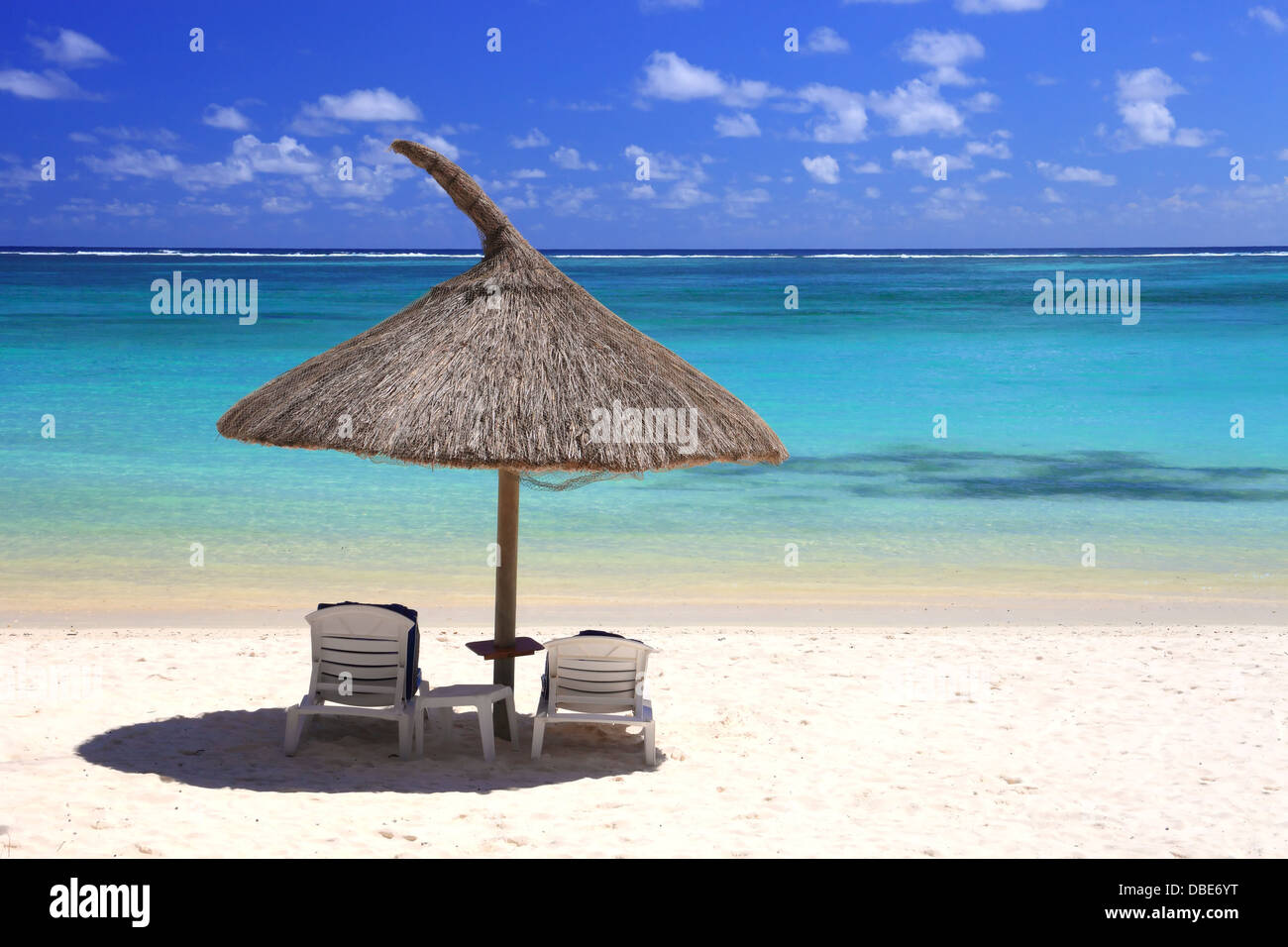 Tropical beach in Mauritius island Stock Photo - Alamy