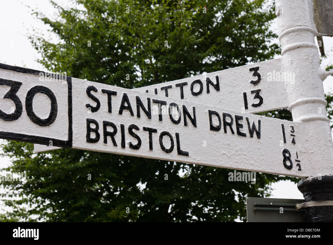 Chew Magna village Somerset England UK Stanton Drew sign Stock Photo ...