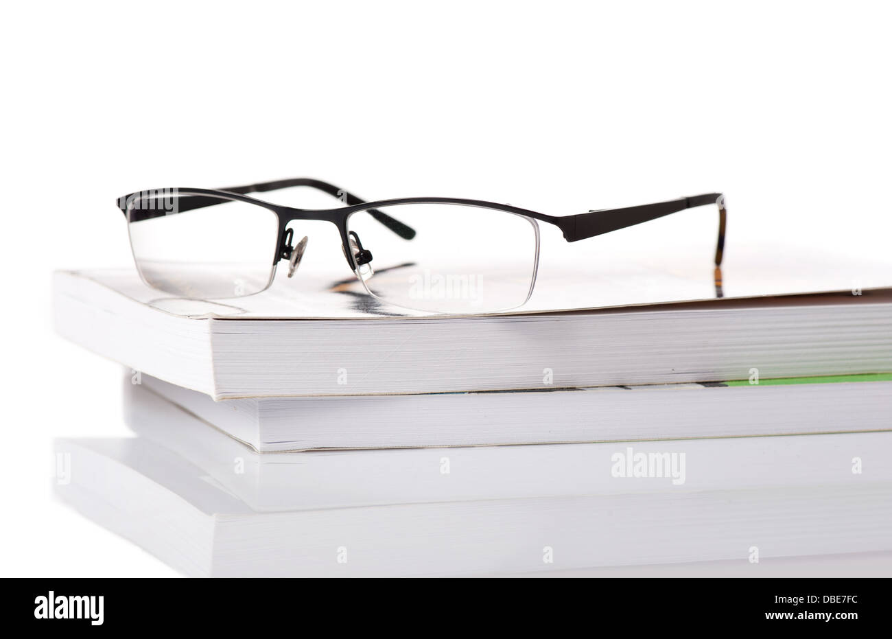 black corrective eyeglasses with plastic frame Stock Photo - Alamy