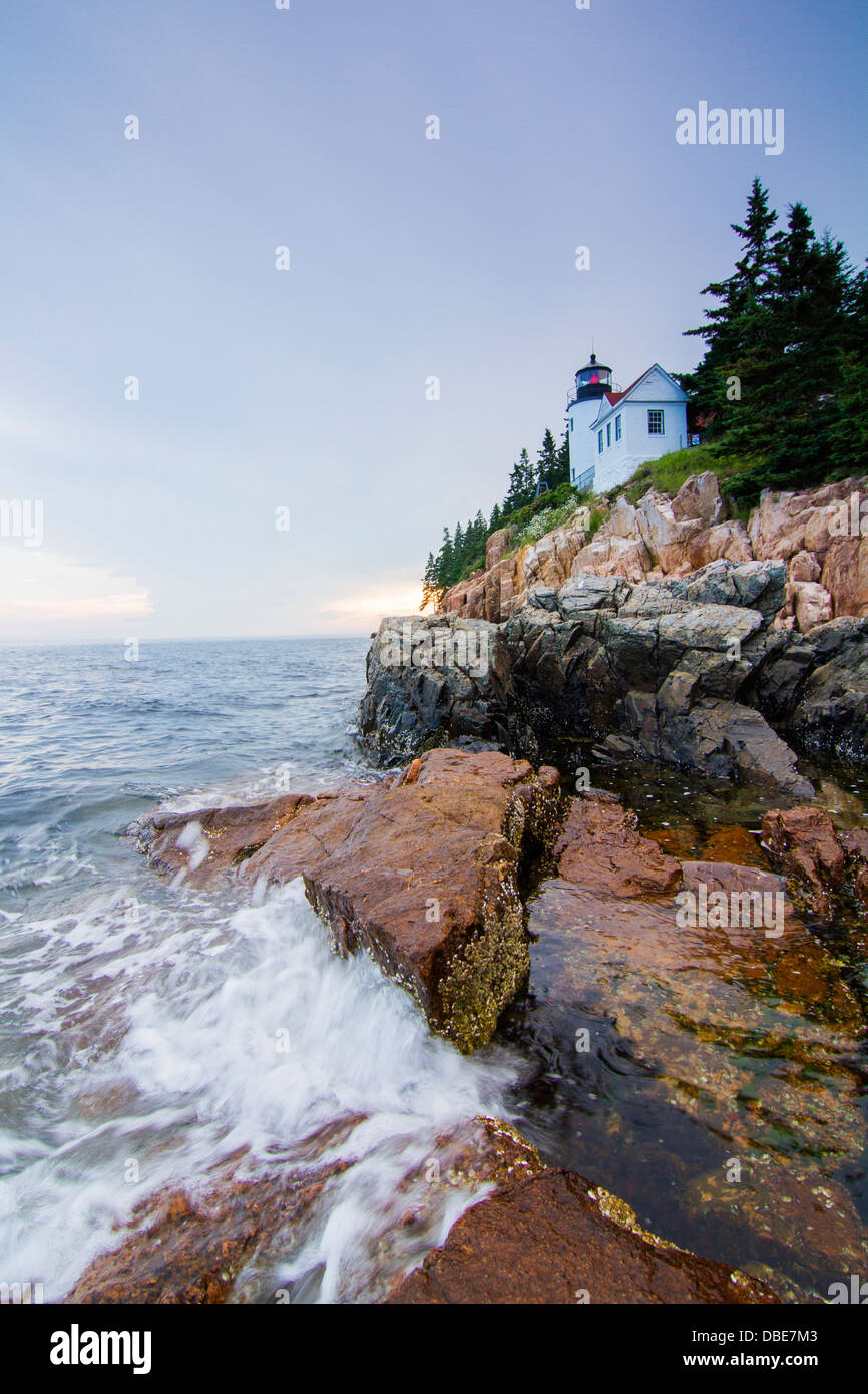 Spectacular Sunset at Bass Harbor Head Lighthouse, Mount Desert Island ...
