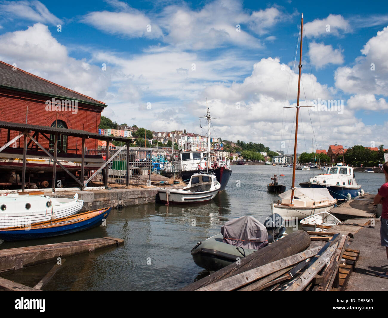 The Underfall Boatyard at Bristol Harbour Bristol England UK Stock ...