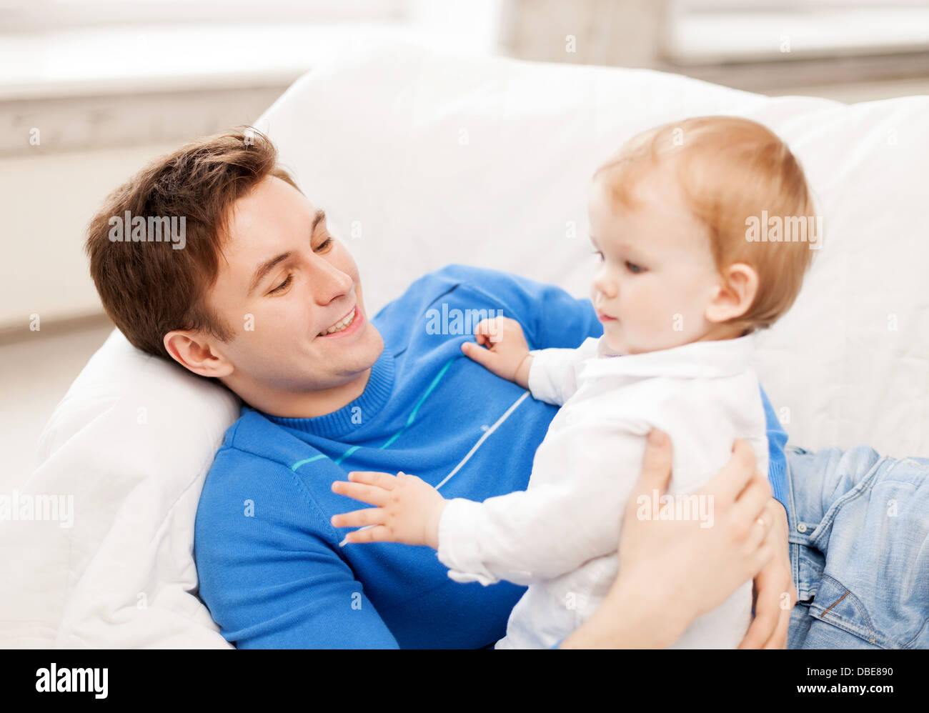happy father with adorable baby Stock Photo - Alamy
