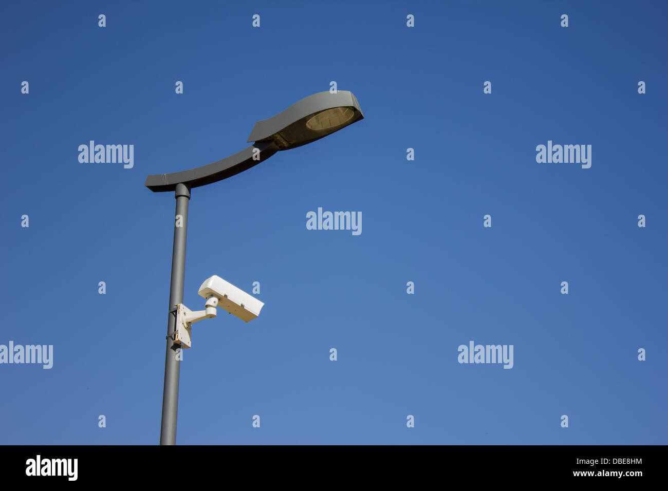 Street lamp in day light surveillance cam Stock Photo - Alamy