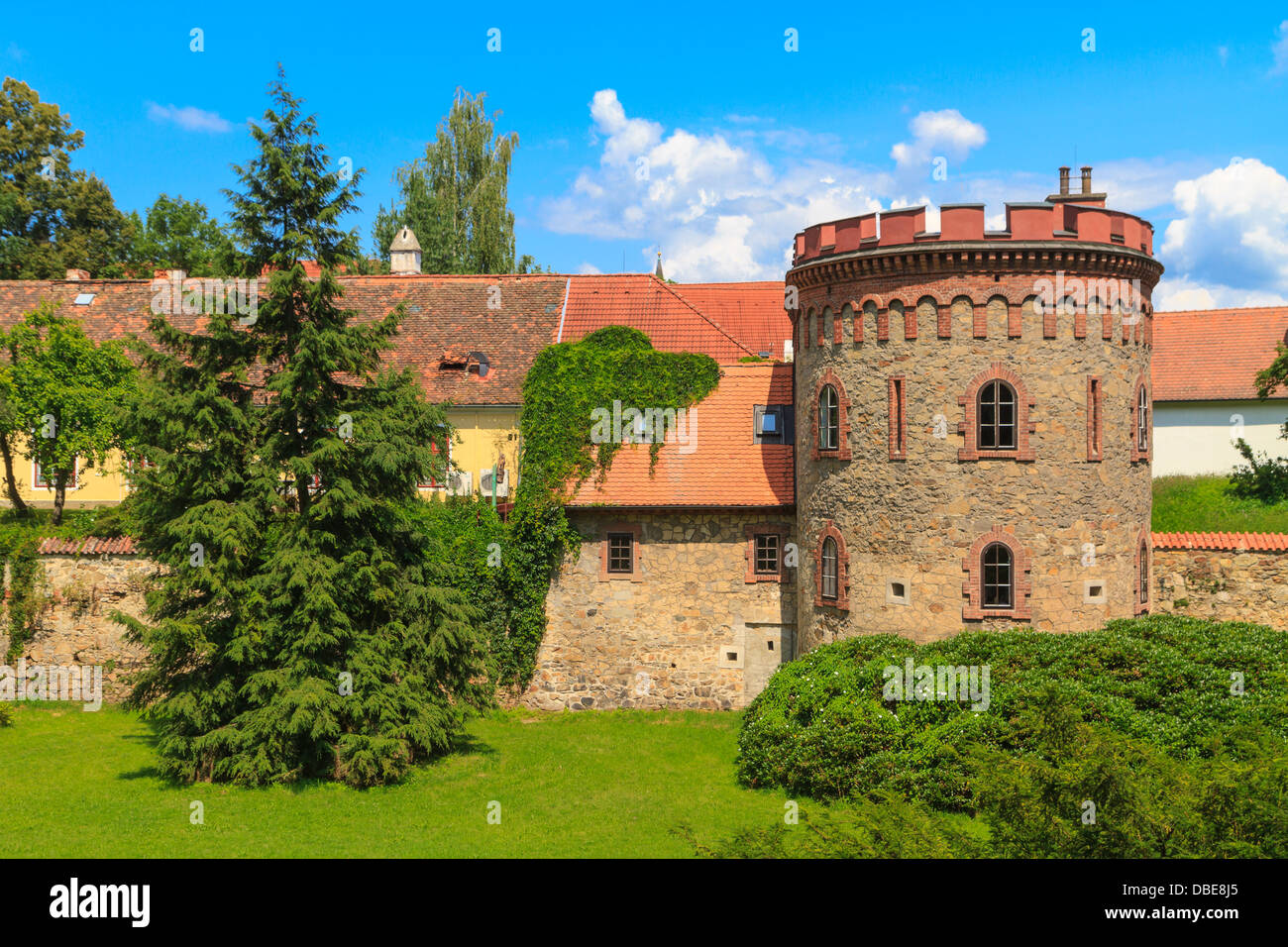 Old town fortification in Trebon (in German Wittingau), Czech Republic ...