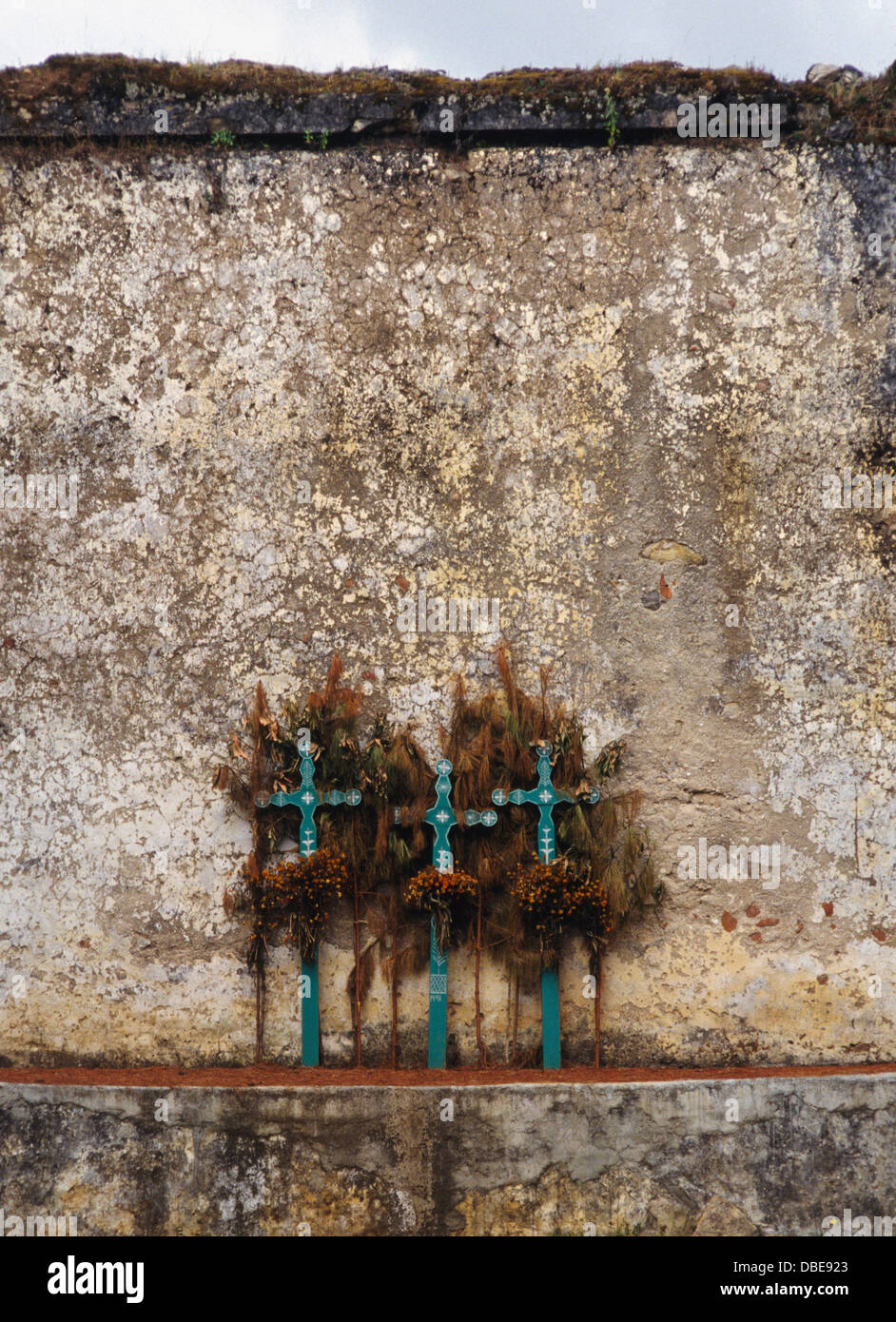 A church cemetery in Chamula, Mexico Stock Photo - Alamy