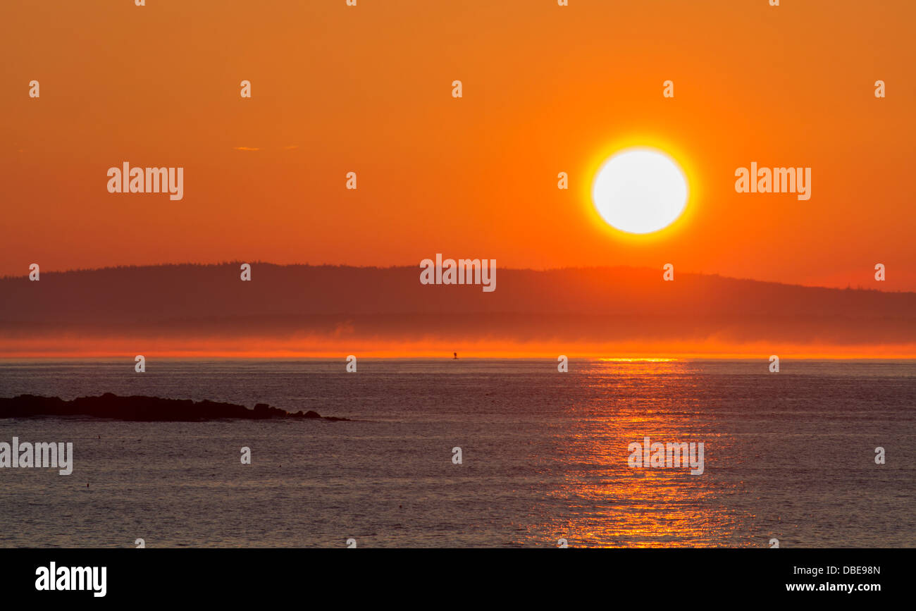 Sunshine in Acadia, Park Loop Road, Acadia National Park, Maine Stock ...