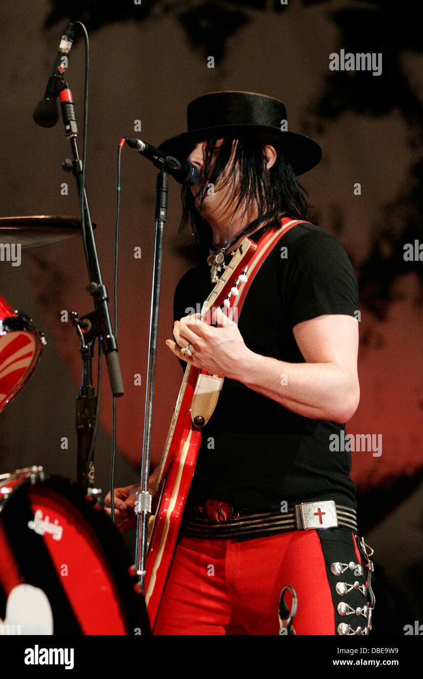 Jack White from The White Stripes performing at the Big Day out ...