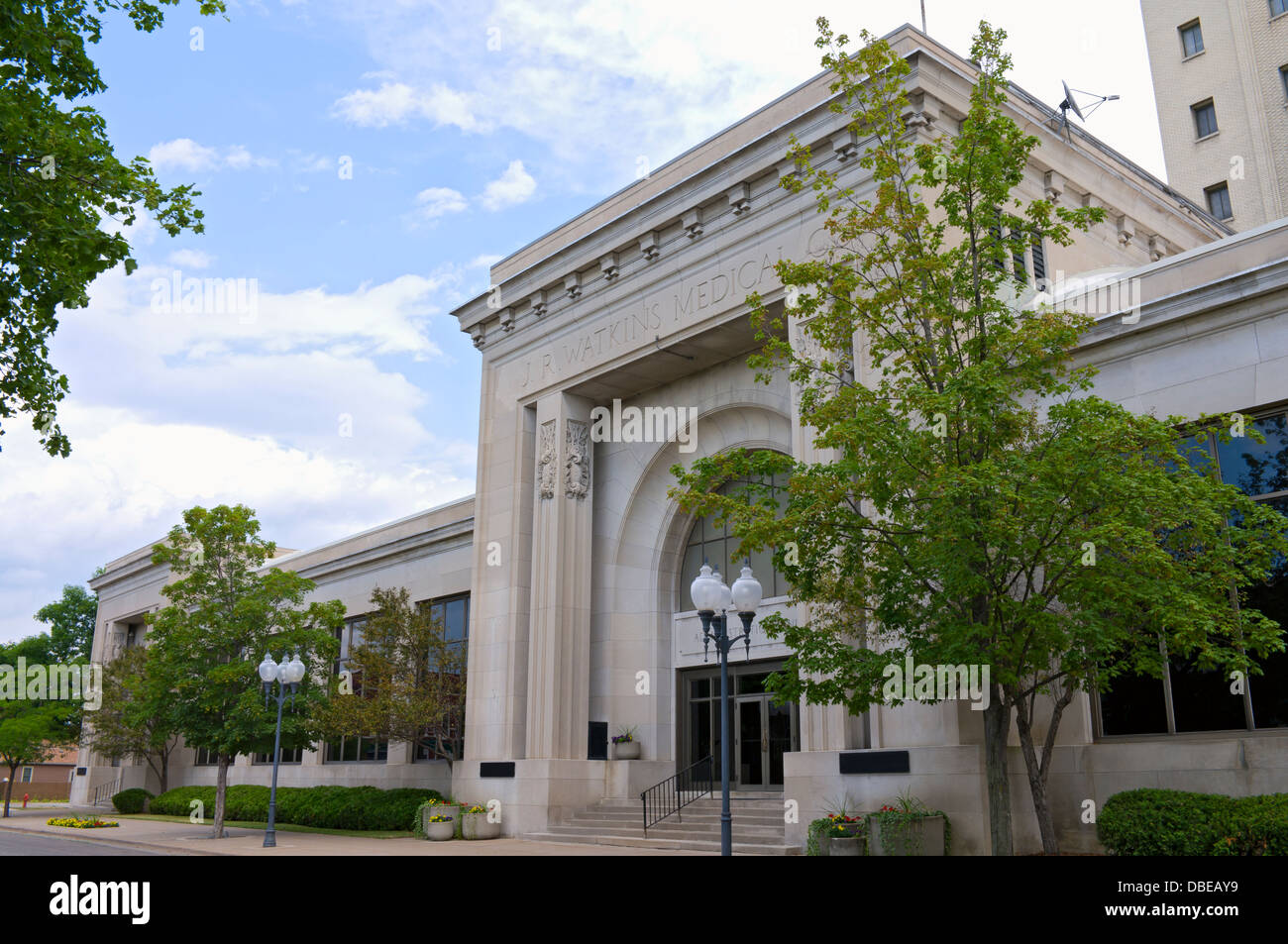 Historic building in Winona Minnesota of the prairie school style Stock ...