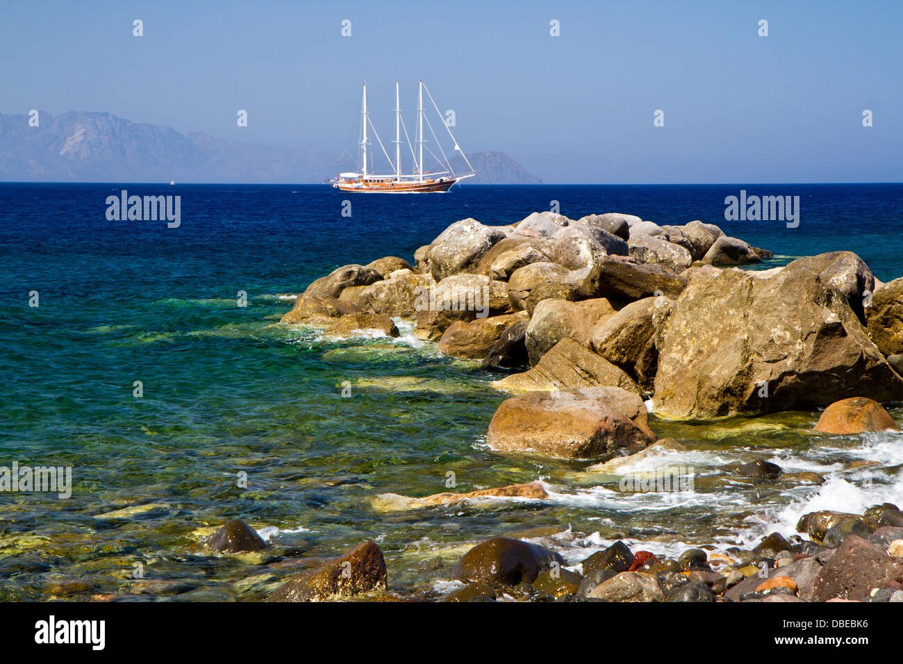 Nisyros Greek volcanic island Stock Photo - Alamy