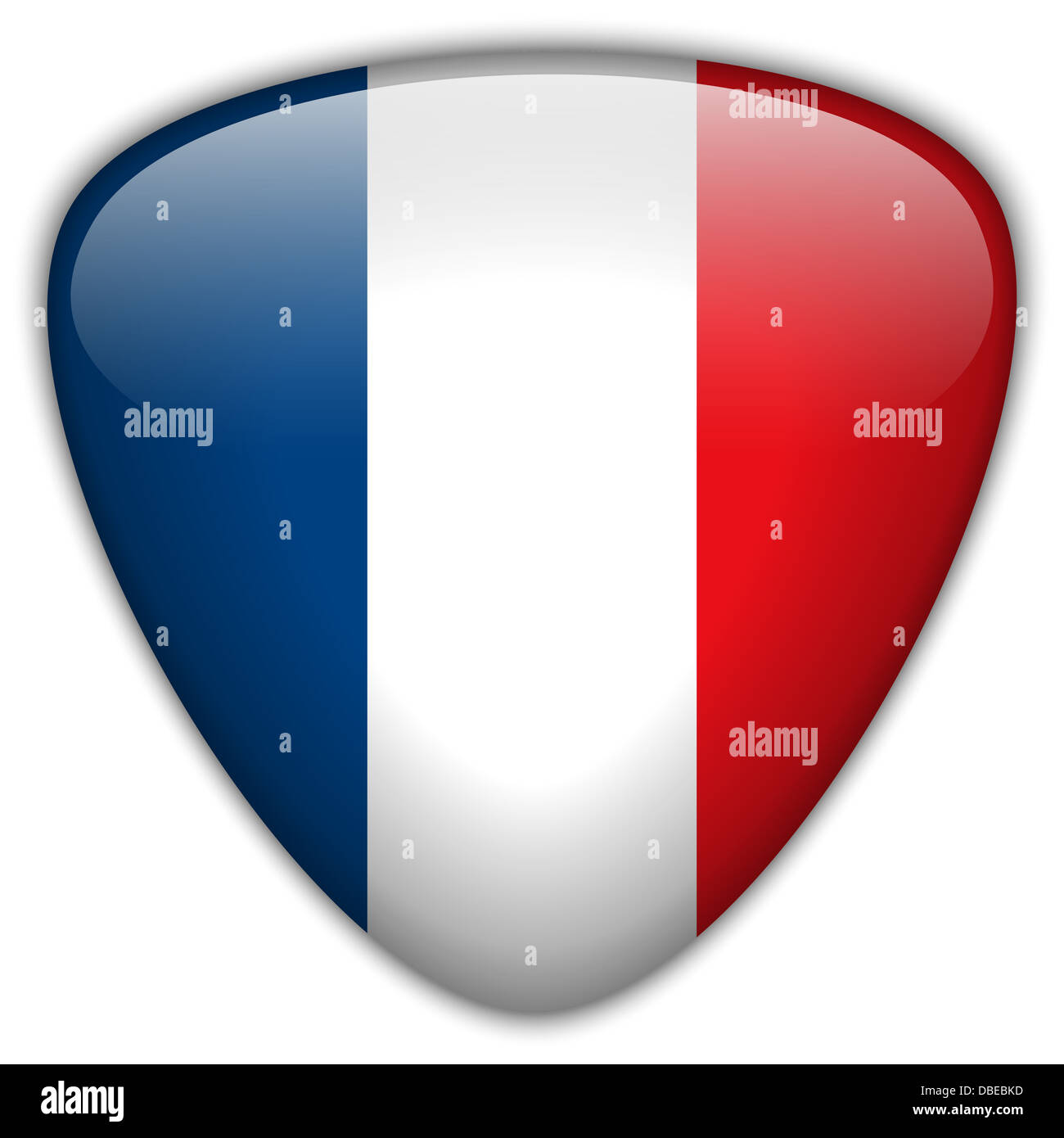 Vector - France Flag Glossy Button Stock Photo - Alamy