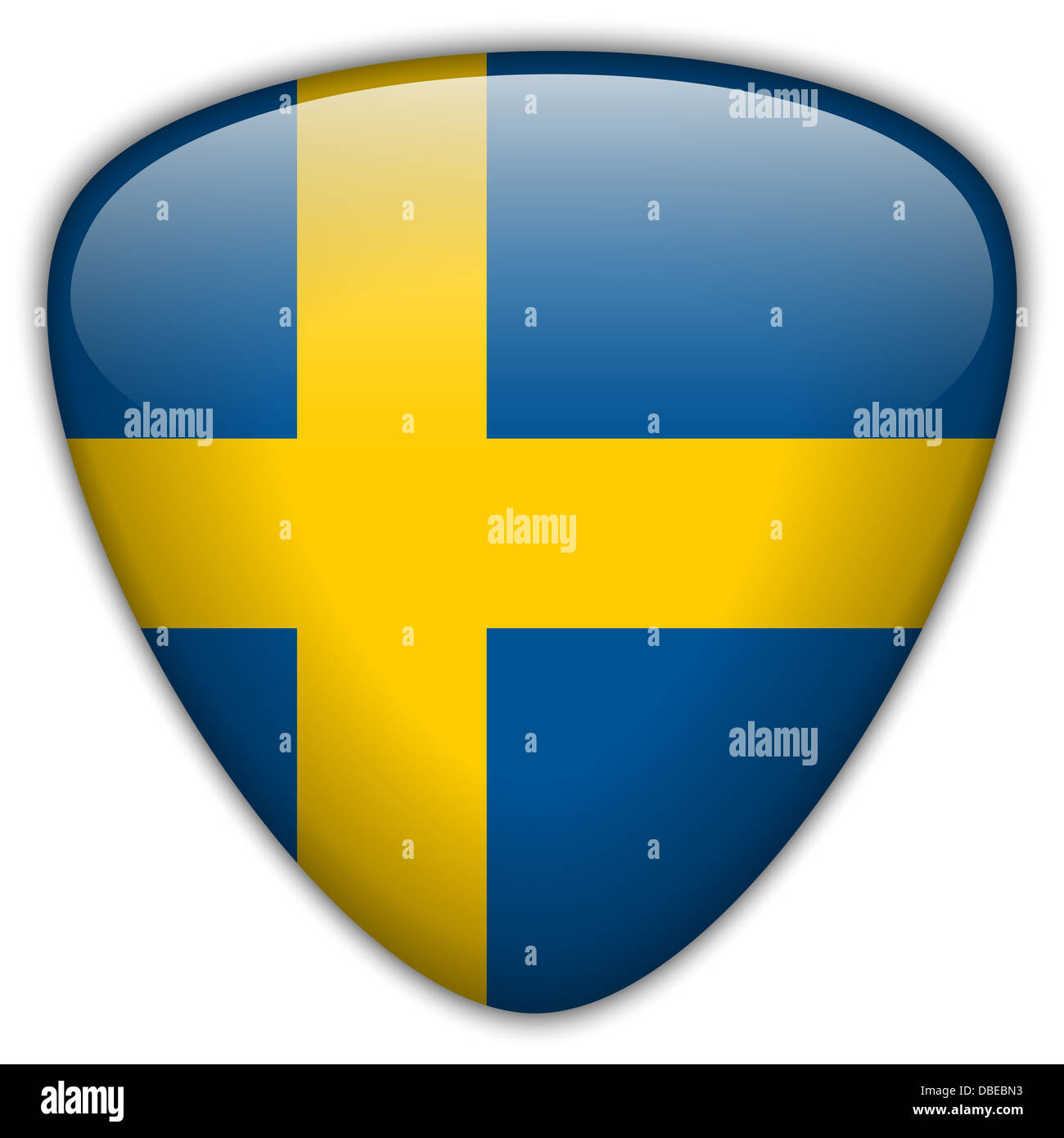 Vector - Sweden Flag Glossy Button Stock Photo - Alamy