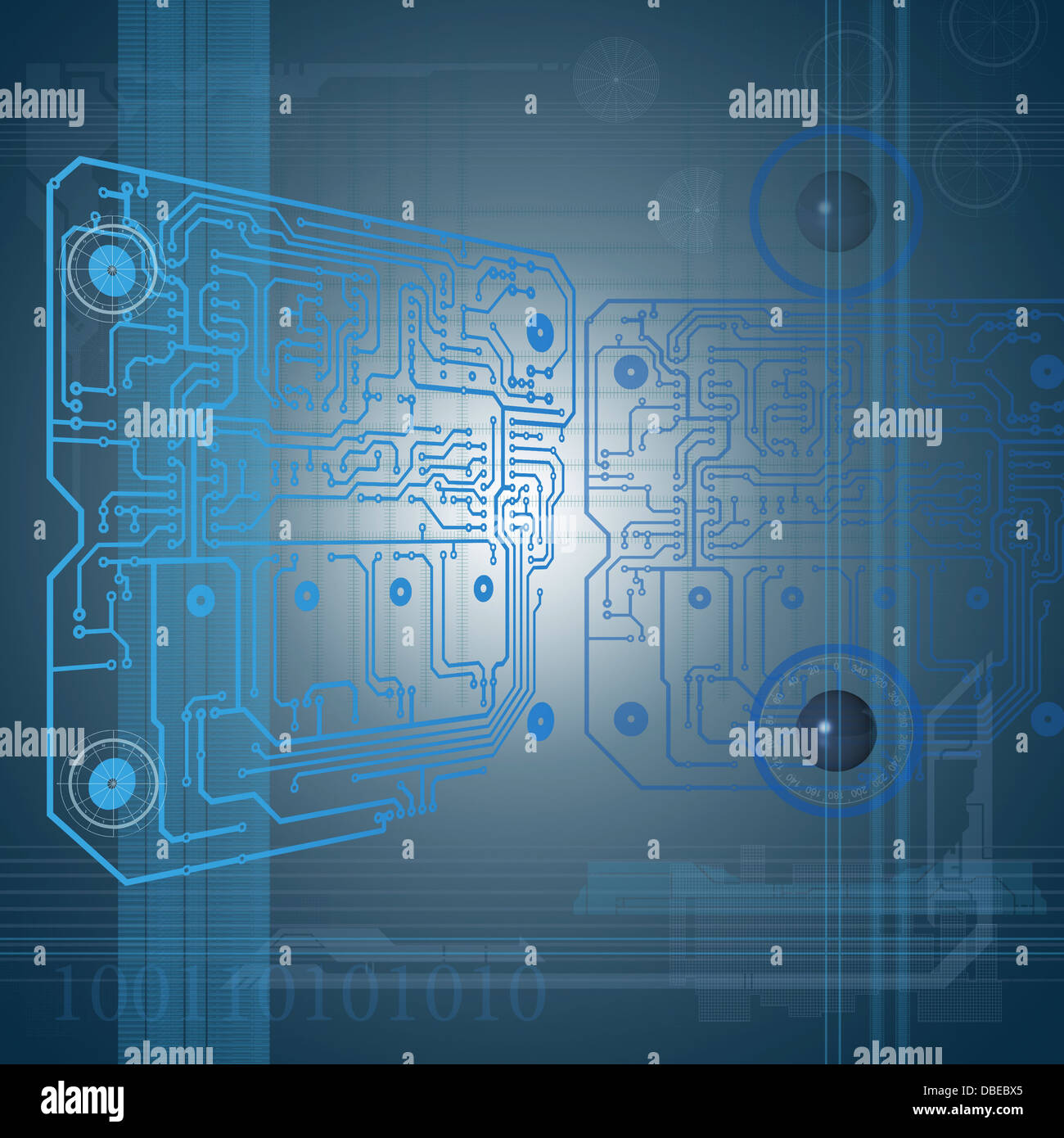 technology background in blue color made in3d software Stock Photo - Alamy