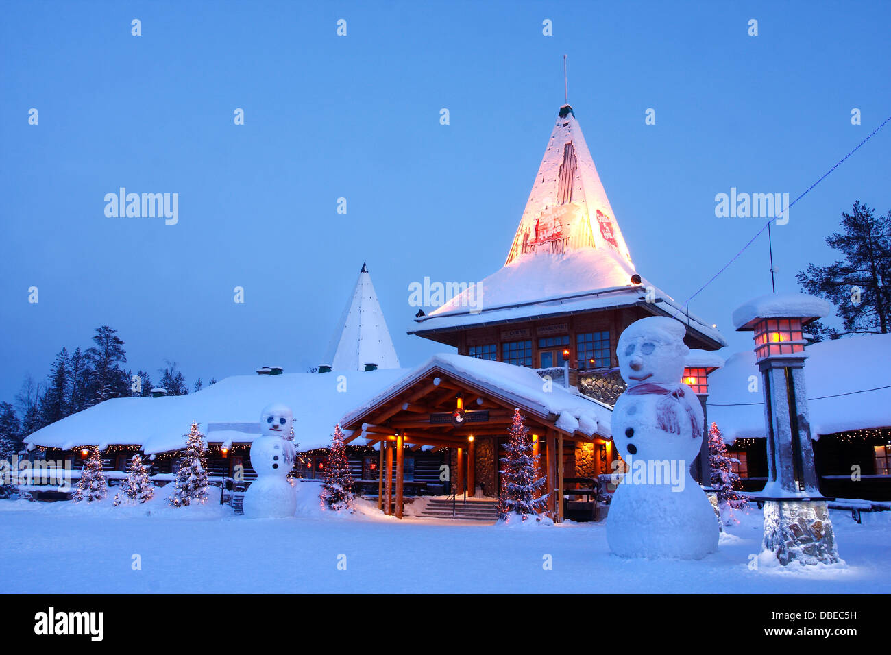 Santa Claus Village in Rovaniemi, Lapland, Finland - Winter wonderland ...