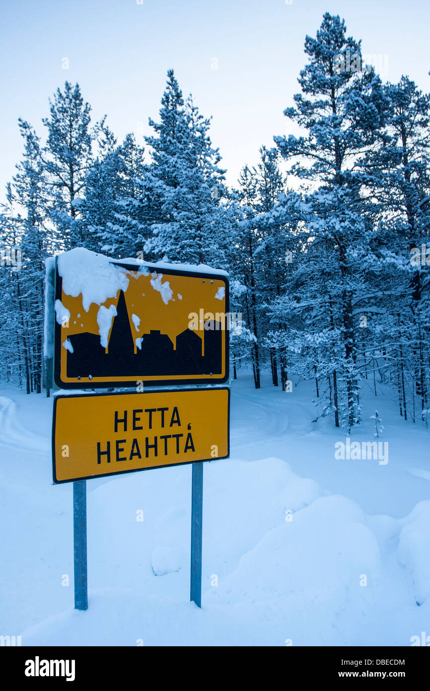 Arctic circle finland sign hi-res stock photography and images - Alamy
