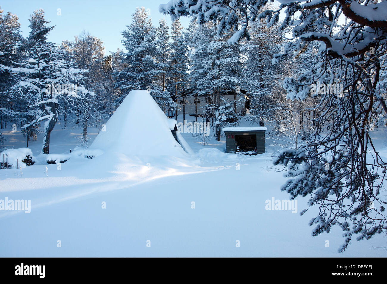 Sami Tent Dwelling in Hetta, Enontekiö, Finland - Traditional Arctic ...