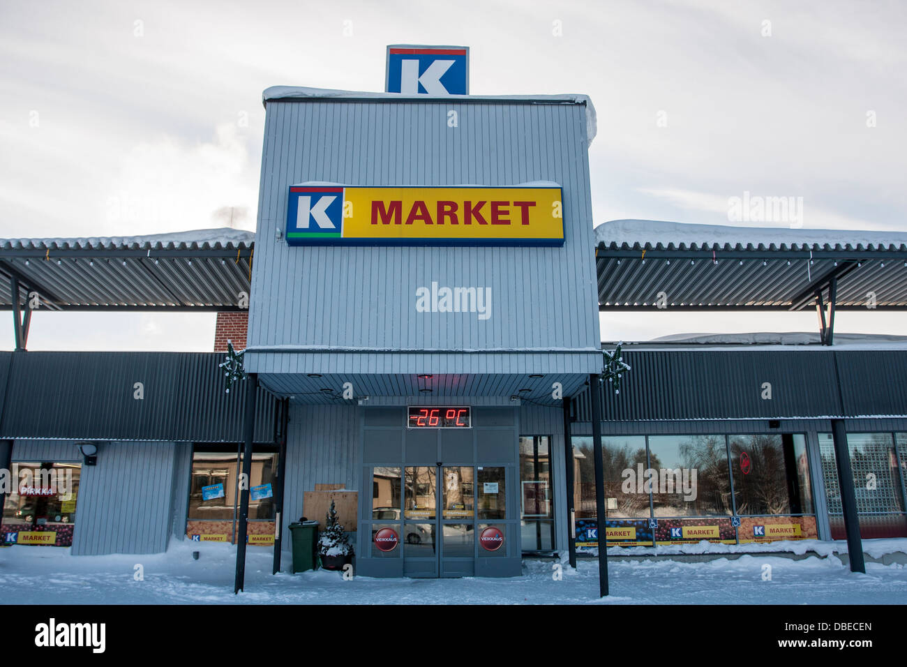 Supermarket in Hetta, Enontekio, Finland Stock Photo - Alamy