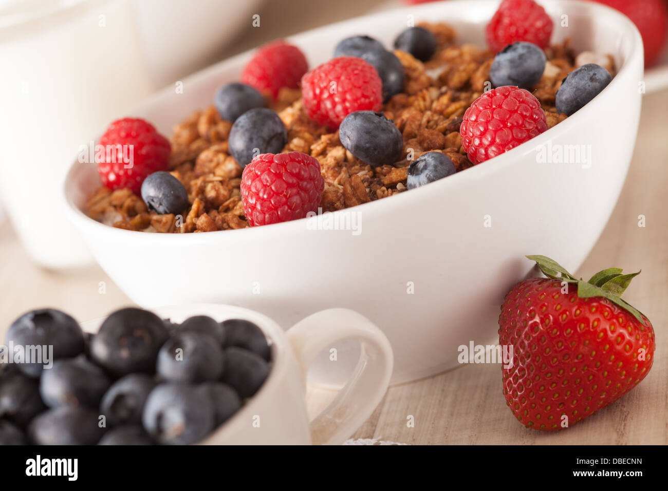 muesli with berries Stock Photo - Alamy