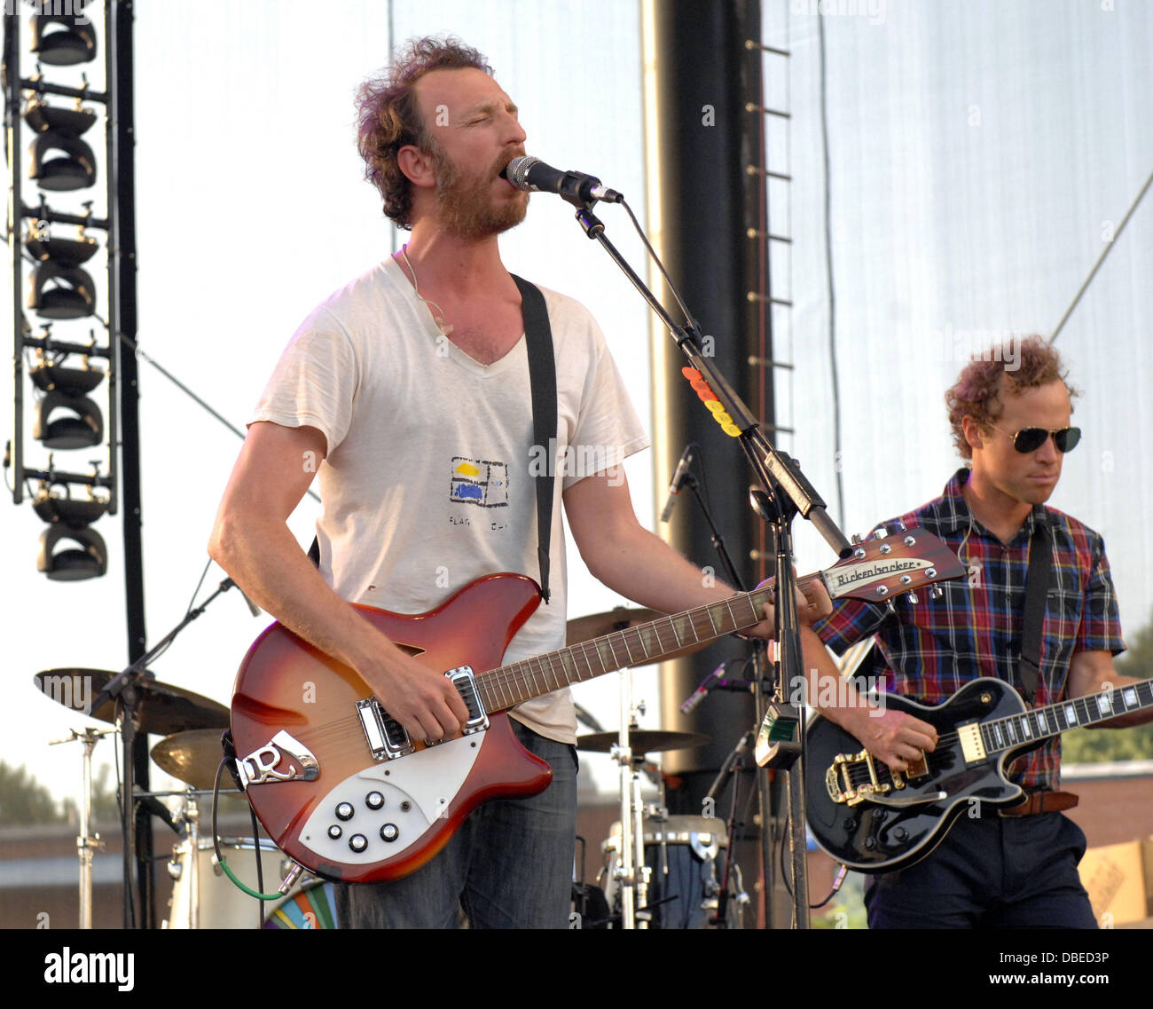 Raleigh, North Carolina, USA. 28th July, 2013. Singer RYAN MILLER of ...