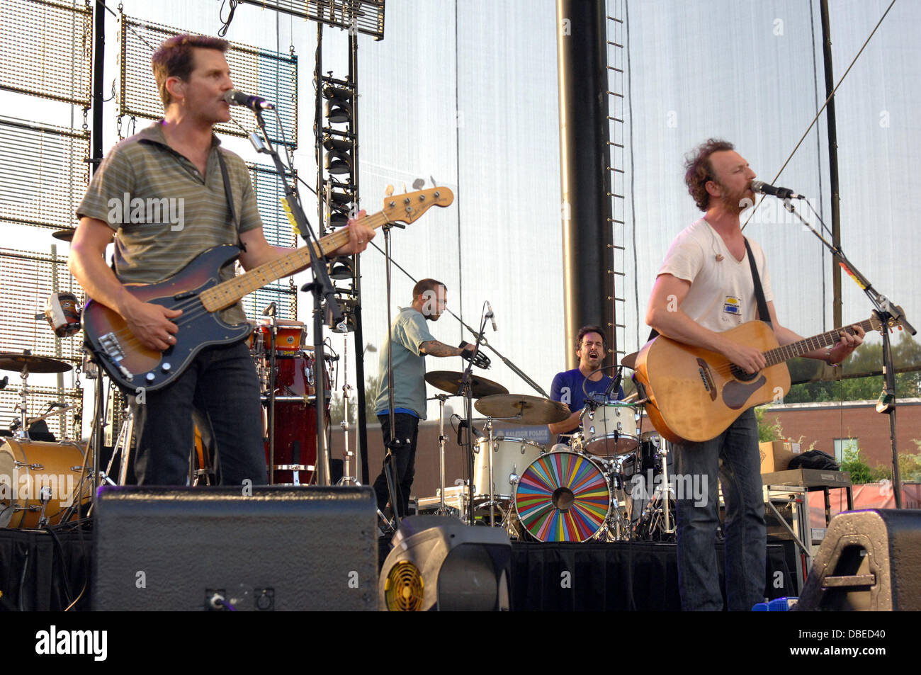 Raleigh, North Carolina, USA. 28th July, 2013. Singer RYAN MILLER and ...