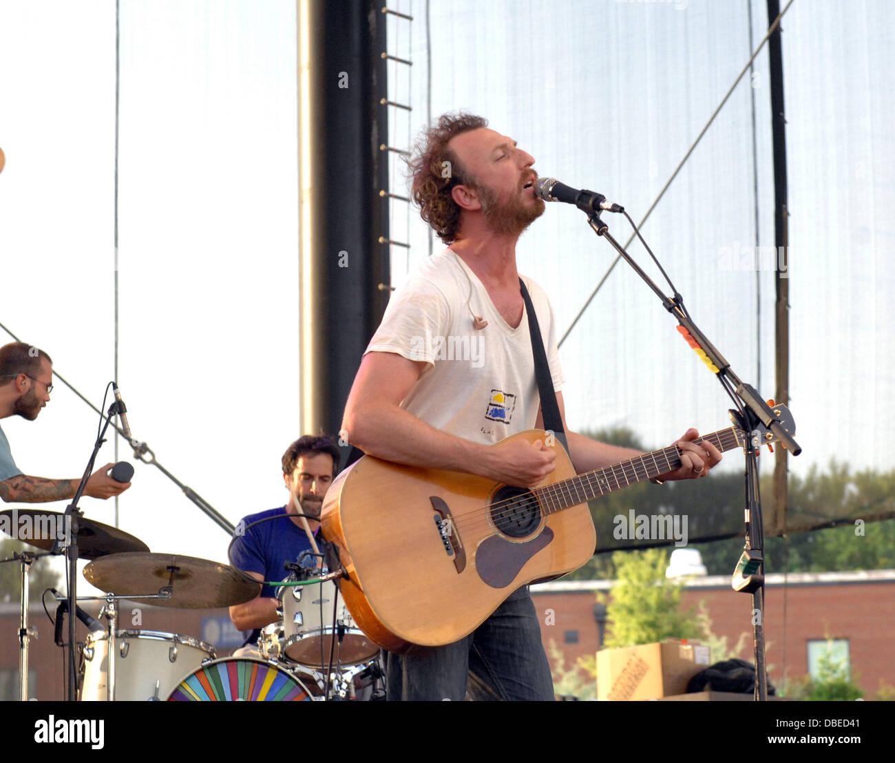 Raleigh, North Carolina, USA. 28th July, 2013. Singer RYAN MILLER of ...